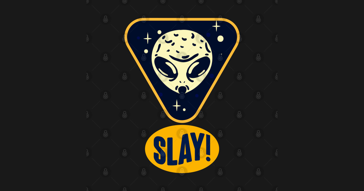 Vintage Slay Alien - Vintage Alien - T-Shirt | TeePublic