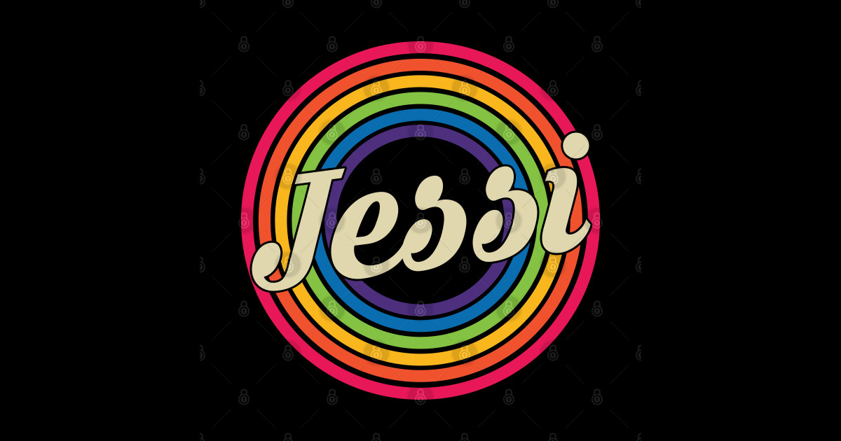 Jessi - Retro Rainbow Style - Jessi - T-Shirt | TeePublic