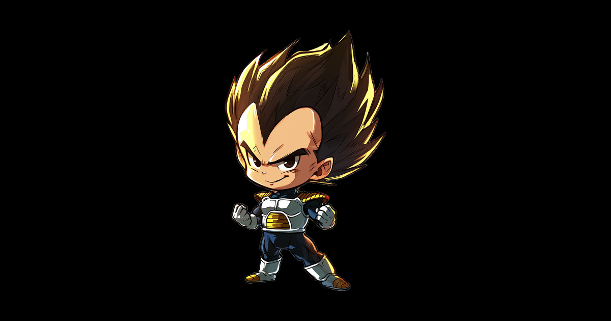 chibi vegeta - Chibi Vegeta - Sticker | TeePublic