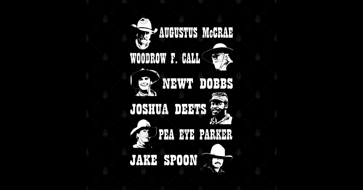 Lonesome dove: Augustus McCrae - Jake Spoon - Lonesome Dove - Sticker ...