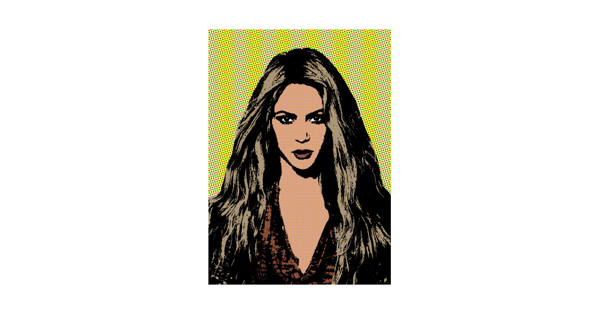 Shakira style pop art - Shakira - Sticker | TeePublic