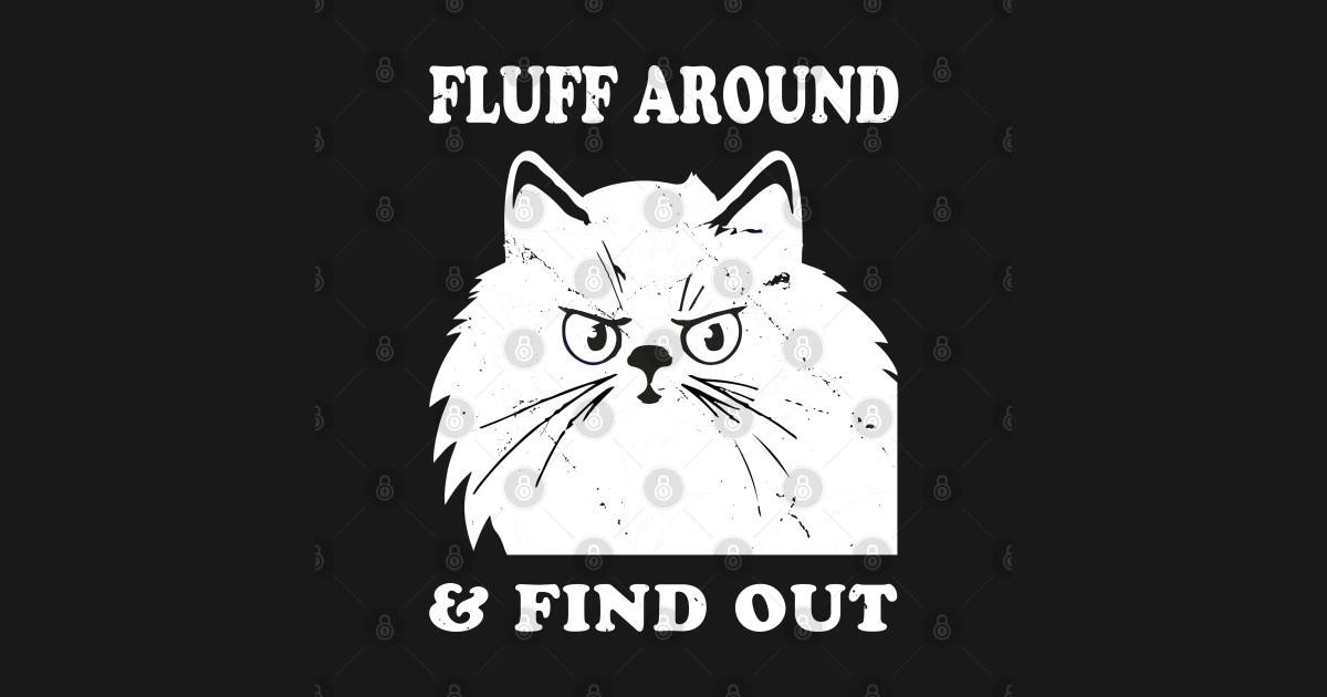 Fluff Around and Find Out Funny Black - Fluff Around - T-Shirt | TeePublic