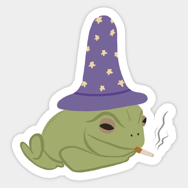 wizard frog - Wizard Frog - Sticker | TeePublic