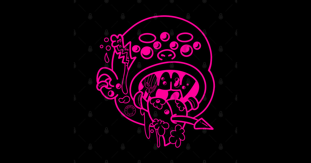 Creepy Pink Cartoon Illustration - Creepy - Magnet | TeePublic