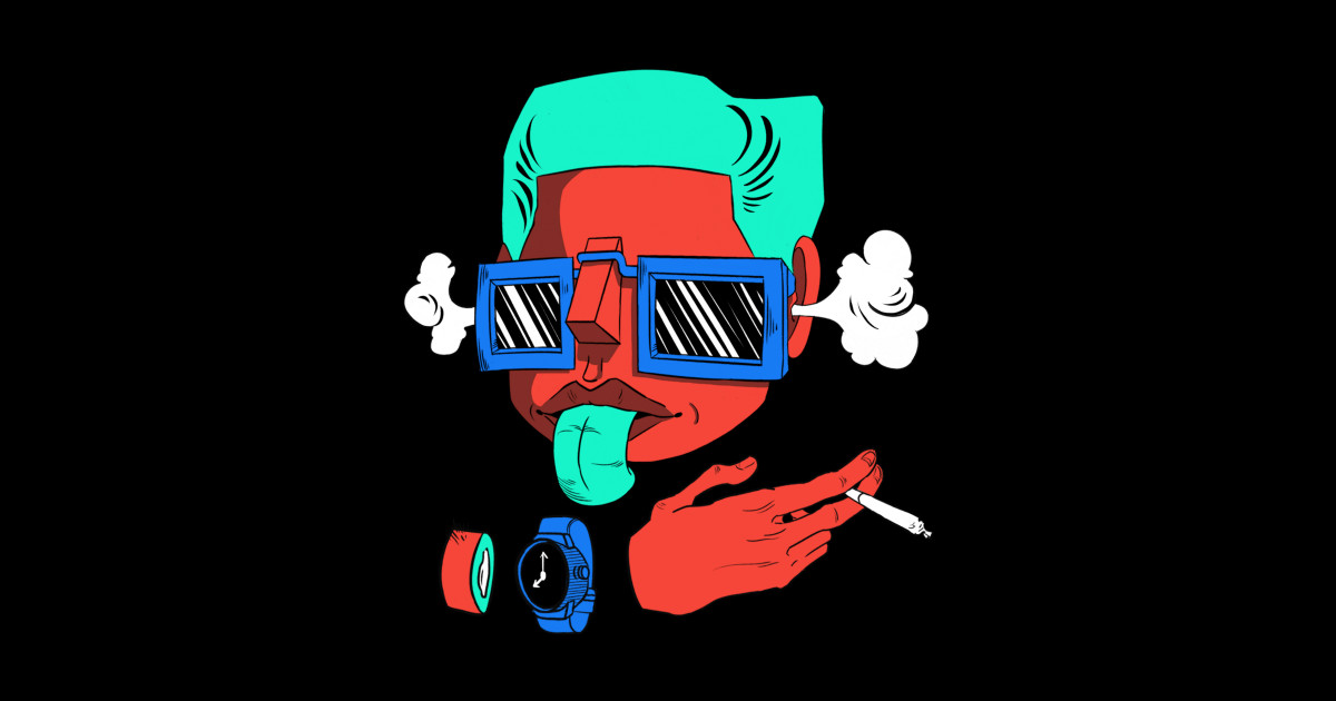 Stoner Pop Art Design - Stoner - Sticker | TeePublic