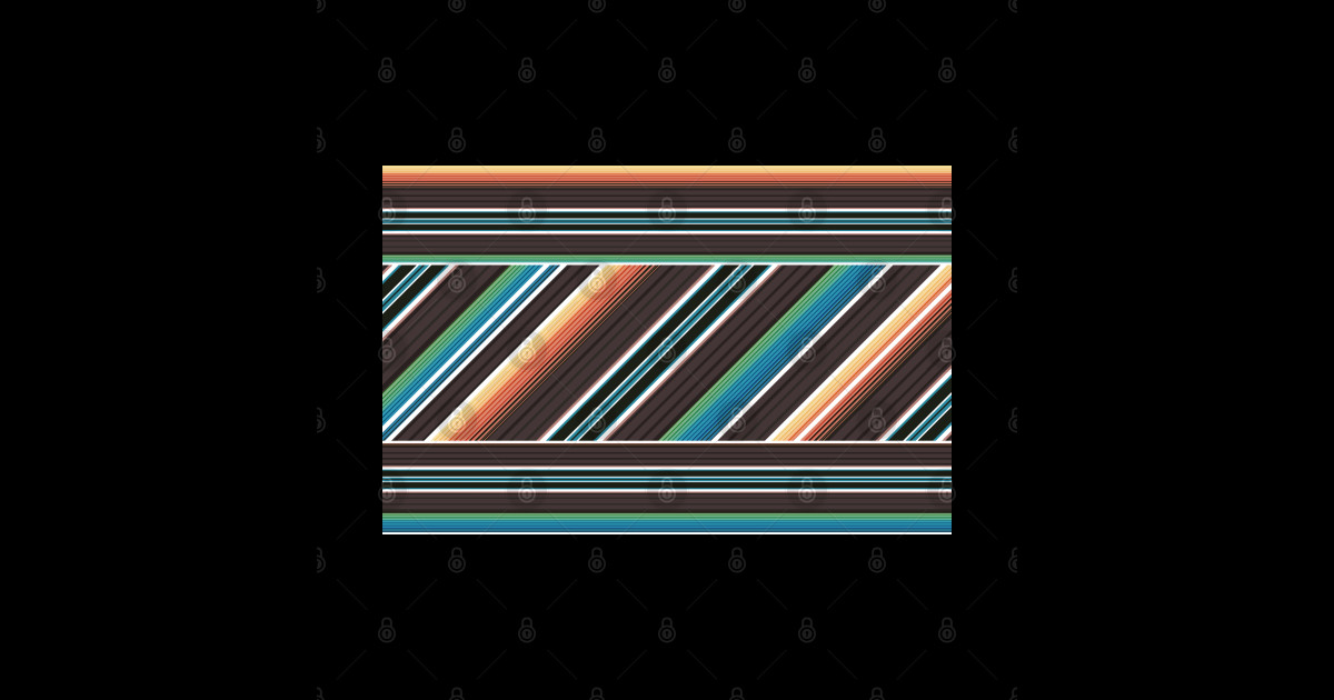 Retro Stripes Pattern manafold art - Retro - Sticker | TeePublic