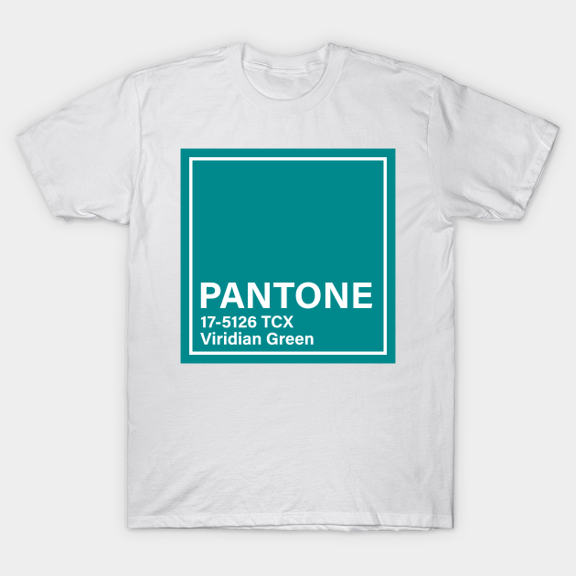 pantone 17-5126 TCX Viridian Green - Pantone Color - T-Shirt | TeePublic
