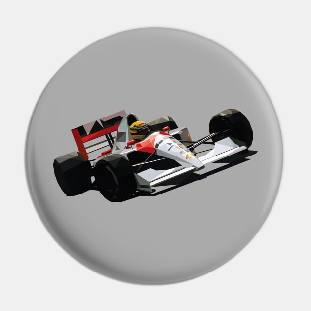 Senna F1 - Senna - Pin | TeePublic