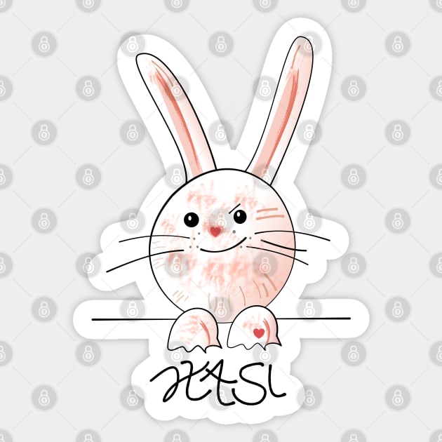 Bunny rabbit baby - Rabbit - Sticker | TeePublic