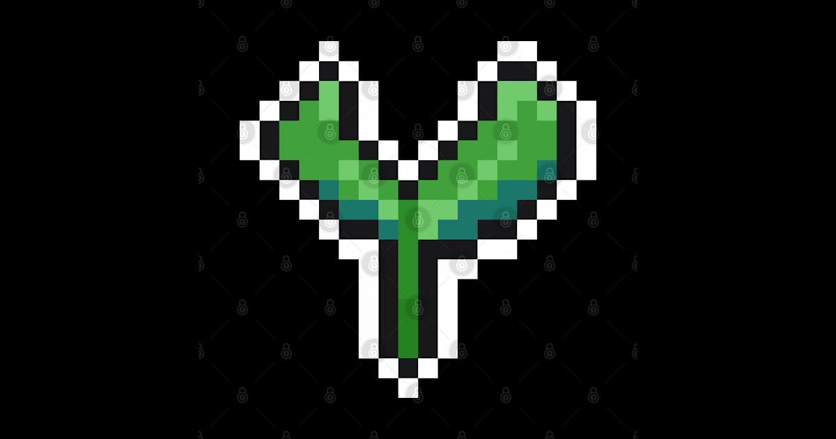 green sprout pixel art - Sprout - Sticker | TeePublic