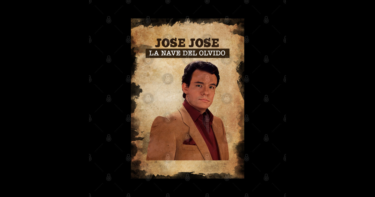 Vintage Old Paper 80s Style Jose Jose - Jose Jose - Sticker | TeePublic