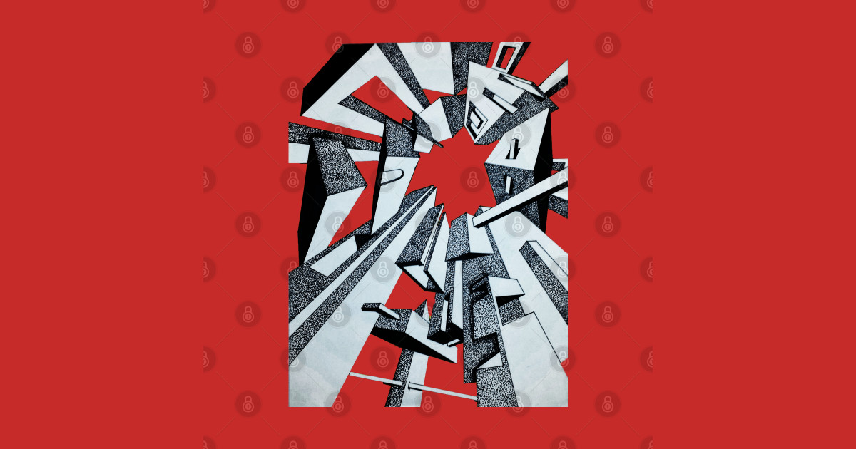 Radial Boxes - Boxes - T-Shirt | TeePublic