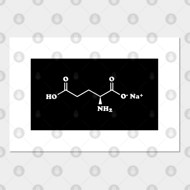 MSG Monosodium Glutamate Molecular Chemical Formula - Glutamic Acid ...