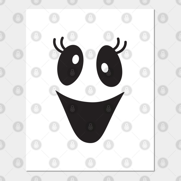Happy Girl Ghost Face - Ghostface - Posters and Art Prints | TeePublic