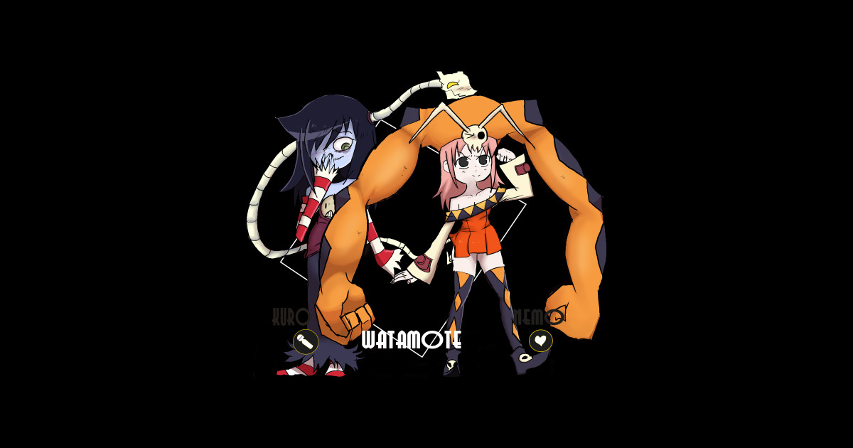 watamote x skullgirls - Watamote - Sticker | TeePublic