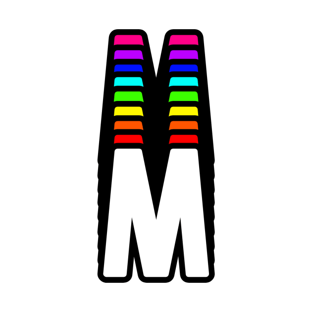 Rainbow Letter, M - Rainbow Letters - T-Shirt | TeePublic