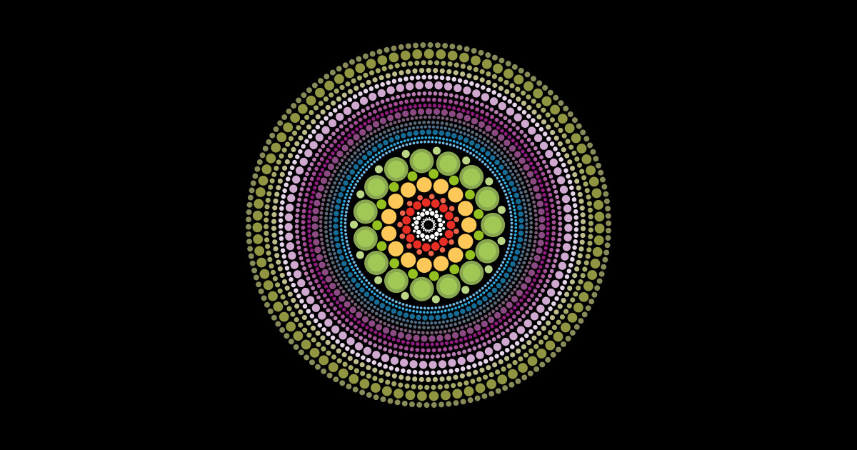 Rainbow Aboriginal Art - Aboriginal Art - Sticker | TeePublic