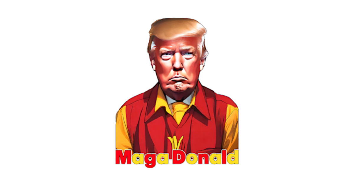 Magadonalds Donald Trump 2024 - Trump Mcdonalds - T-Shirt | TeePublic