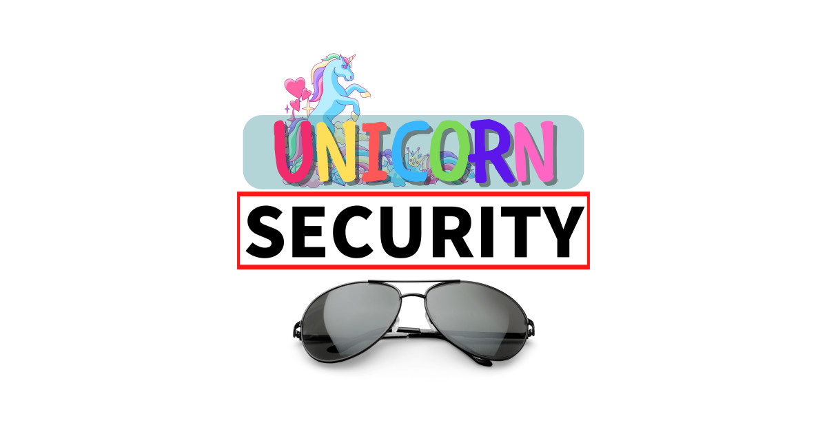 Cute Little Unicorn Security - Pastel Colors Cute Little Unicorn Secur - T-Shirt | TeePublic