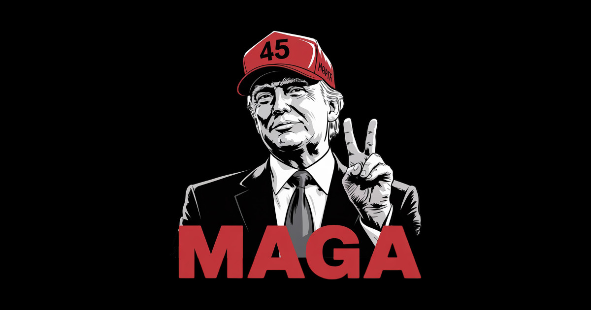 Trump MAGA, Peace Sign Donald Trump - Trump Maga Peace Sign Donald ...