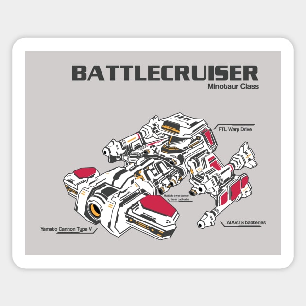 Starcraft 2 Battlecruiser - Starcraft - Sticker | TeePublic