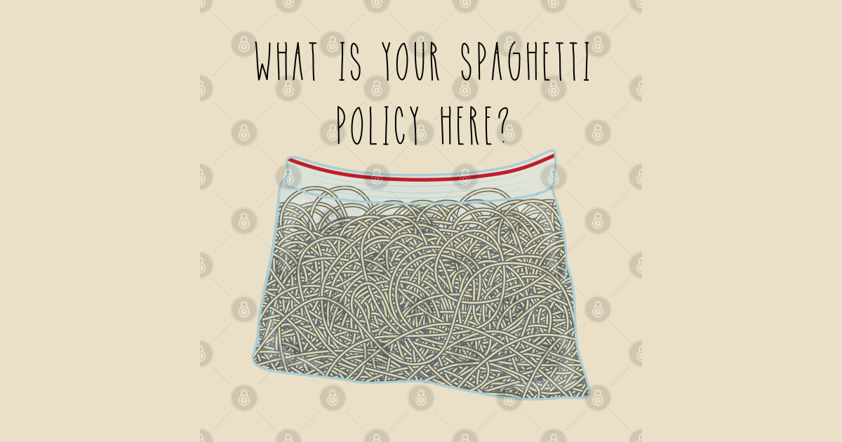 Spaghetti Policy - Always Sunny In Philadelphia - T-Shirt | TeePublic