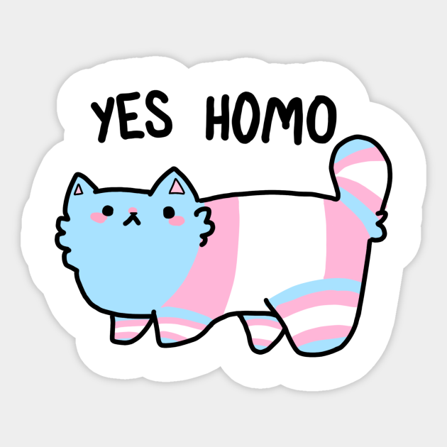 Trans Cat - Pride - Sticker | TeePublic