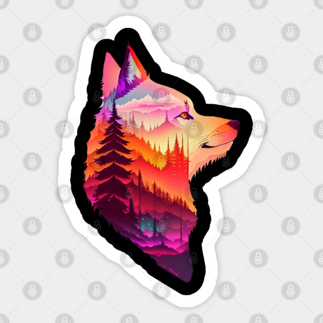 Wolves and Forests - Wolves - Sticker | TeePublic