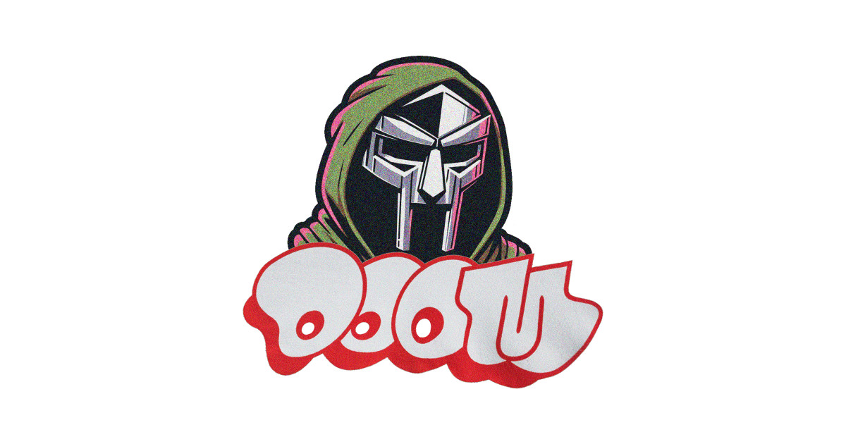 MF DOOM Mask and Logo - Mf Doom - T-Shirt | TeePublic