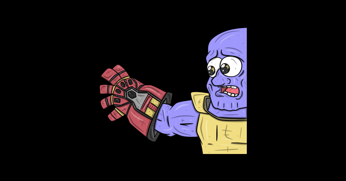 Thanos Empty Infinity Gauntlet - Marvelcomic - Sticker | TeePublic