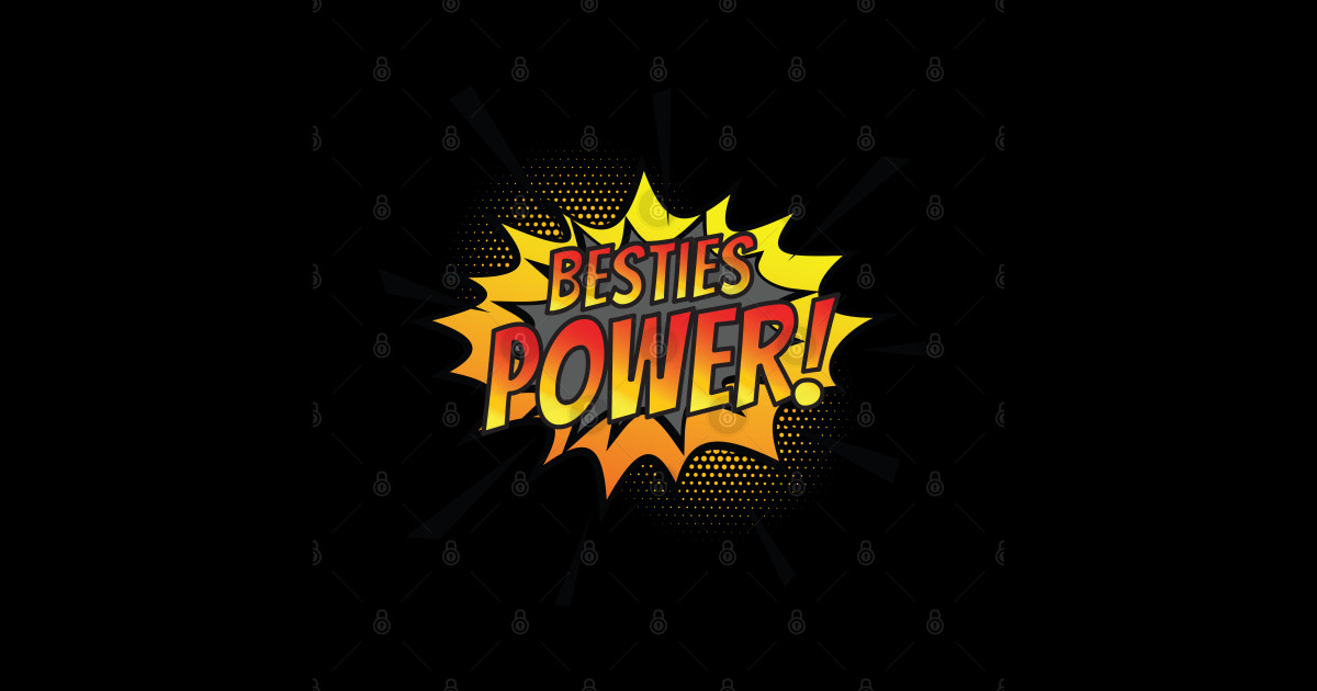 Besties Power - Popart - Sticker | TeePublic