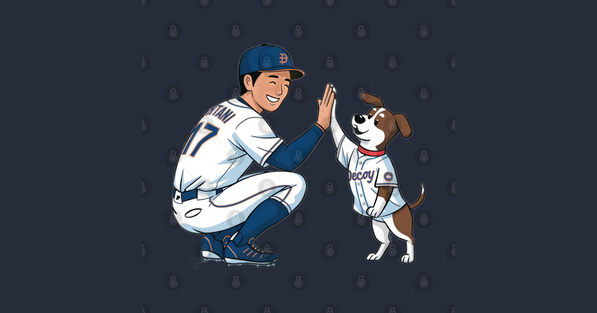 Shohei Ohtani and Decoy: iconic Furry Fan MVP - Shohei Ohtani - T-Shirt ...