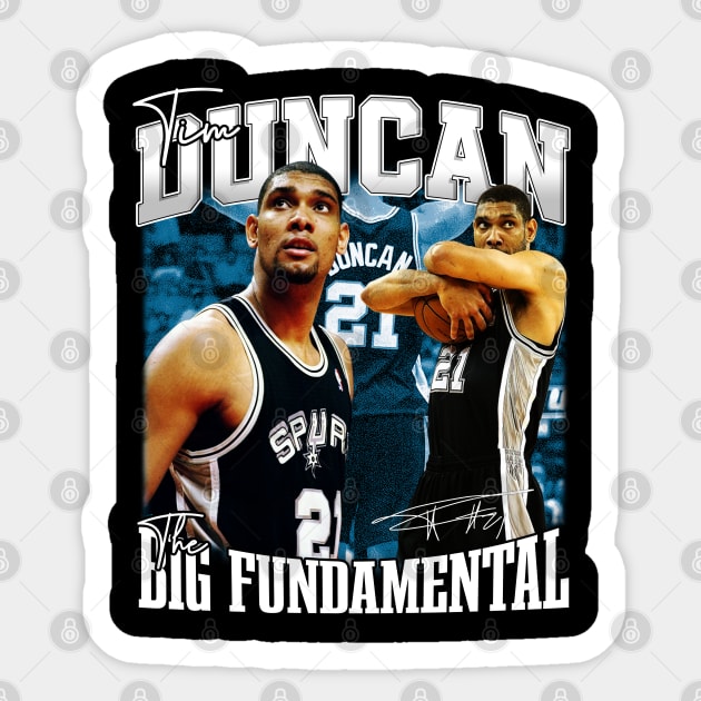 Tim Duncan The Big Fundamental Basketball Signature Vintage Retro 80s ...