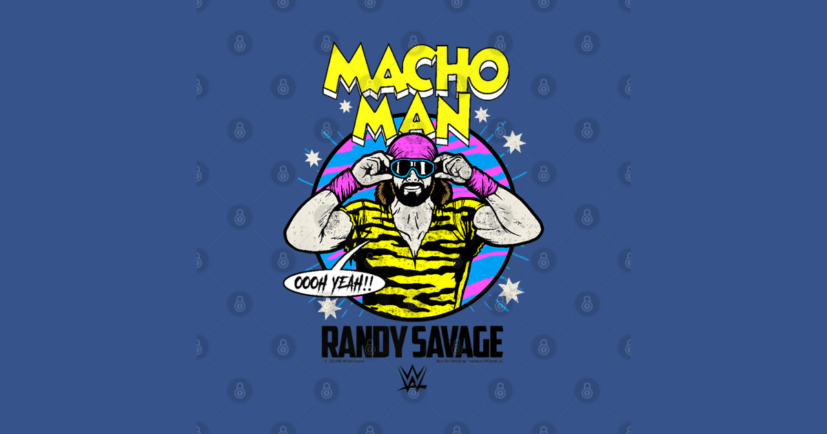 Macho Man Randy Savage Oooh Yeah Comic - Macho Man - T-Shirt | TeePublic