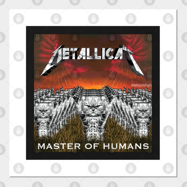 Metallicat - Cats - Posters and Art Prints | TeePublic