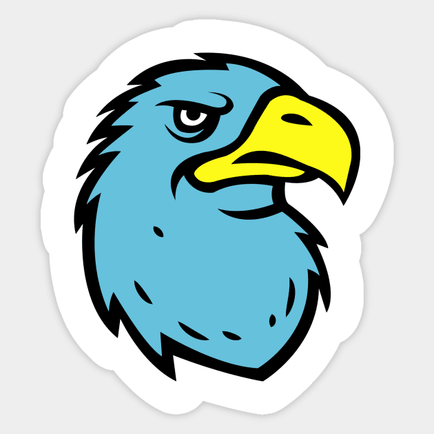 blue eagle face logo