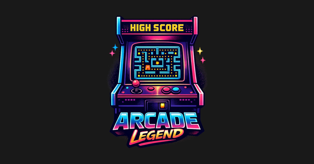 Arcade Legend High Score Retro Gamer - Arcade Legend - T-Shirt | TeePublic