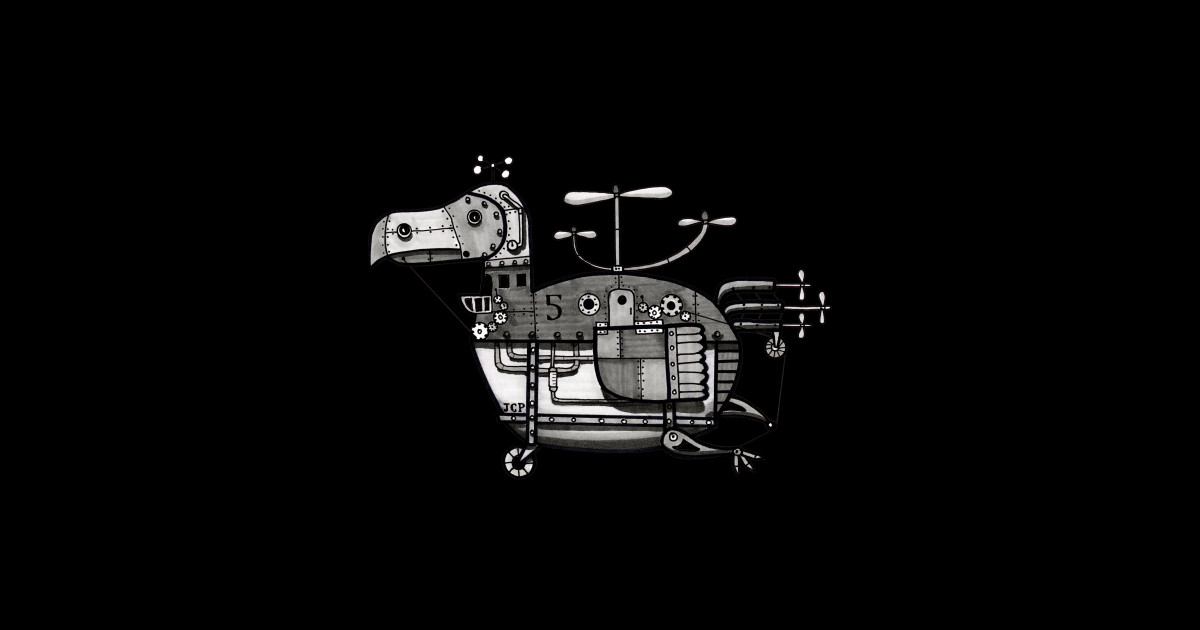 Flying Dodo: Steampunk Machine - Dodo - Sticker | TeePublic