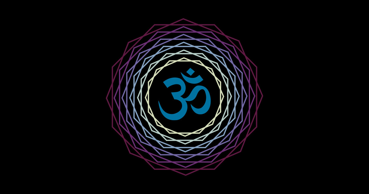 Zig Zag Triangle Om AUM Symbol - Om Symbol - Sticker | TeePublic