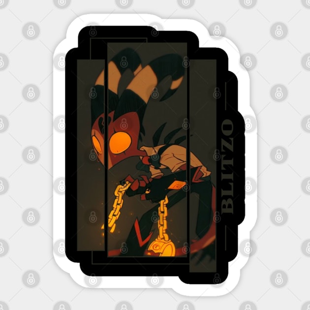 Helluva Boss Blitzo - Helluva Boss - Sticker | TeePublic