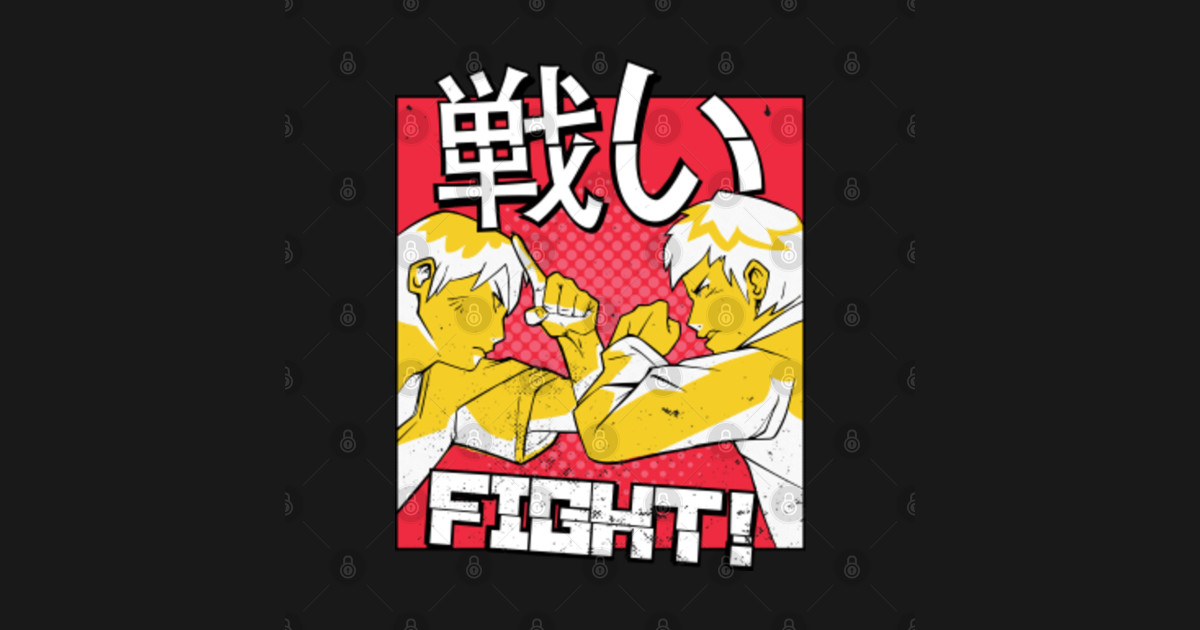 Anime Fight - Anime Fight - Sticker | TeePublic