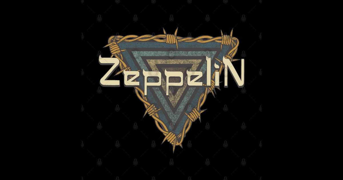 Triangle Barbed Wire - Zeppelin - Vintage - Magnet | TeePublic