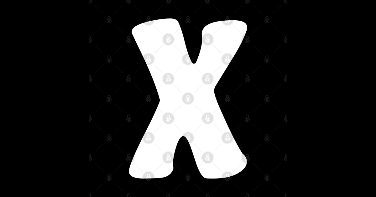 Letter X - Letter X - Sticker | TeePublic
