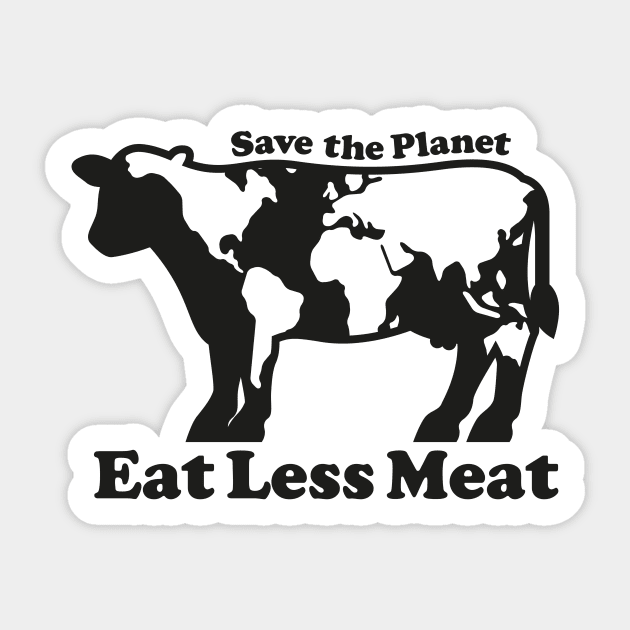 Eat Less Meat - Stop Eating Meat - Sticker | TeePublic