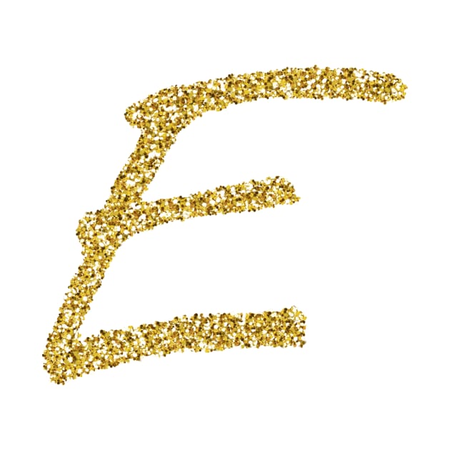Sparkling E Letter - Expensive - T-Shirt | TeePublic