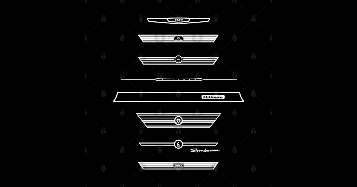 Hillman Imp classic 1960s British car grille variants white - Hillman ...