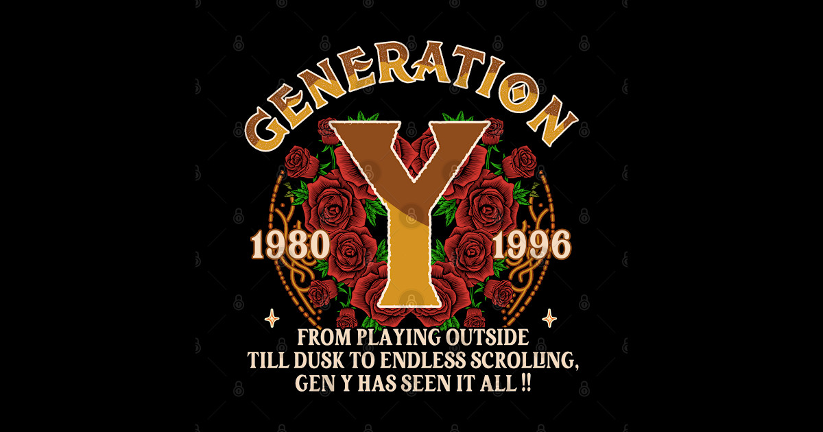 1980-1996 Made In The 80s Gen Y Vintage Generation Y - Gen Y - Posters ...