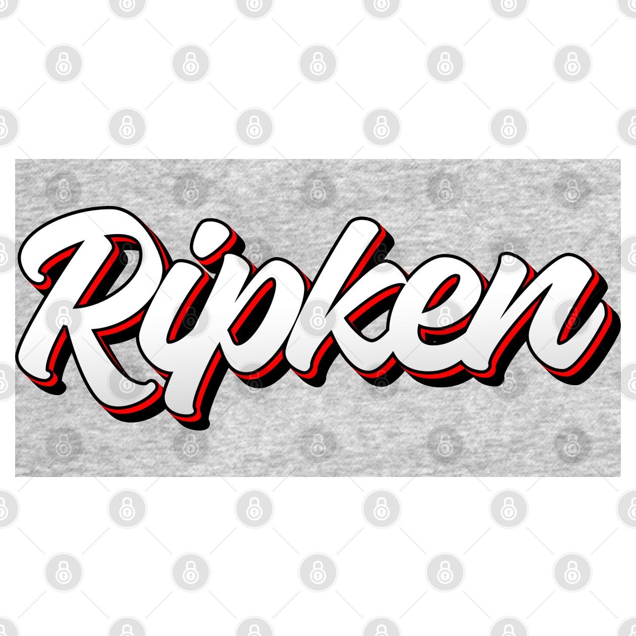 Ripken name - cool 70s retro font - Ripken Name Cool 70s Retro Font - T ...