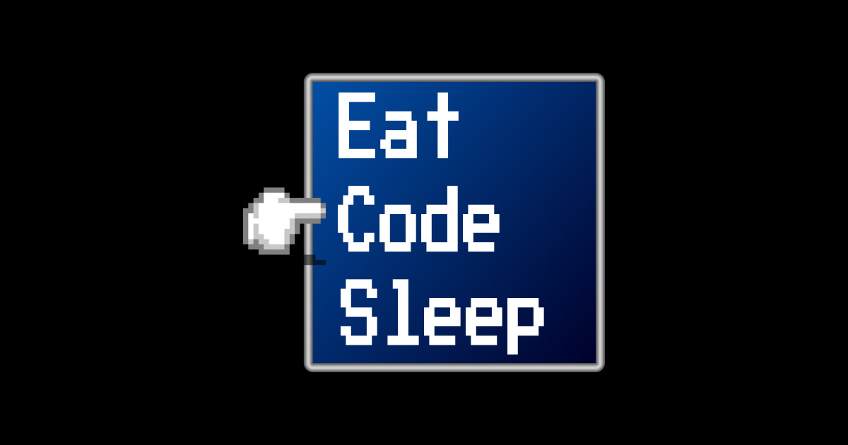 Eat Code Sleep Selection - Coding - Sticker | TeePublic