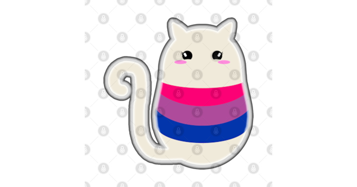 Bi Pride Cat - Cat - T-Shirt | TeePublic